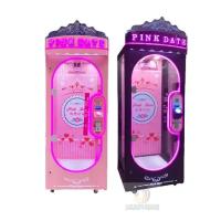 China Coin Pusher Pink Date Arcade Claw Machine Prize Cutting Gift Game Machine Age 8 Years for sale