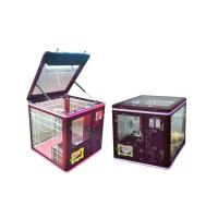 China Customize Mini Toy Crane Game Metal Acrylic Age 8 Years Mini Rubik Cube Coin Operated for sale