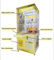 China 1 Player Metal Acrylic Plastic Coin Operated Vending Machine Claw Crane Game Doll Machine for sale
