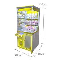 China 1 Player Metal Acrylic Plastic Coin Operated Vending Machine Claw Crane Game Doll Machine for sale
