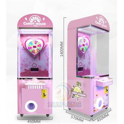 China EU/US/UK/AU Plug Candy House Coin Operated Arcade Toy Suger Kids Claw Crane Game Machine for sale