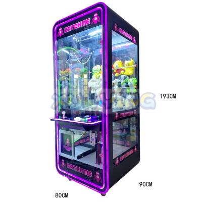 China Amusement Game Center Toy Crane Claw Machine with Bill Acceptor and 900*880*2000mm for sale