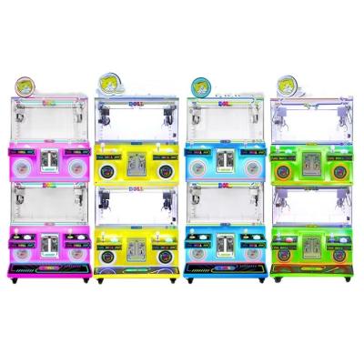 China 4 Player Coin Operated Toy Grabber Crane Machine within Custom Game Center 2 Layers for sale