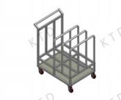 China Aluminum Tubes Vertical Industrial Trolley Trucks SUS304 201 Material for sale