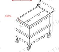 China Vertical Industrial Trolley With Wheels Aluminium Tube Water Wheel Trolley for sale