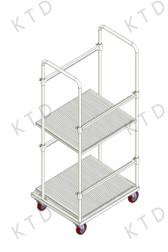 China Class III Pallet Industrial Trolley Aluminium Tube Made Of Vertical Trolleybus for sale