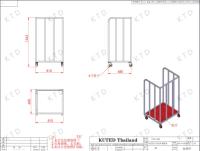 China Flexible Slip Sheet Industrial Storage Trolley With 4