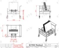 China Stainless Steel Stack PIN Trolley With 6'' Silent Casters for sale