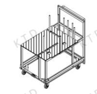 China Laser Mark Automatic Industrial Loading Trolley Unloading Trolley for sale