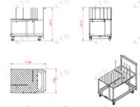 China Laser Mark Automatic Industrial Loading Trolley Unloading Trolley for sale