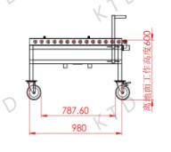China AGV Temporary Industrial Storage Trolley With 6