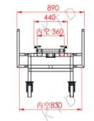 China AGV Temporary Industrial Storage Trolley With 6