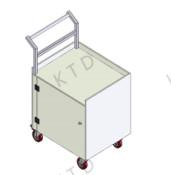 China Vertical Aluminum Tube Repair And Maintenance Tool Trolley Carts Corrosion Resistant for sale