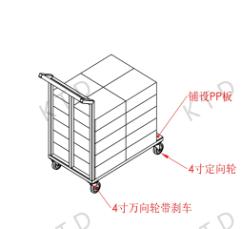 China Trolley Transport Vehicle for Finished Goods Warehouse Load Capacity 100kg Size 1030Lx540Wx1050H mm for sale