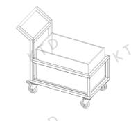 China Trolley - A trolley for transporting the film residue from the inner DES line stripping film for sale
