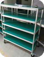 China Trolley/Lean pipe workbench/Assembly line for sale