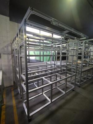 China Aluminum profile mobile workbench frame, customizable size, can be equipped with casters or large cups for sale