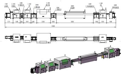 China SMT High-efficiency surface mount soldering inspection production line (Integrated printing, SPI, surface mount, reflow soldering, AOI) for sale