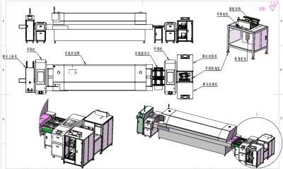 China Double-track reflow soldering intelligent plate receiving production line (integrated magazine upper and lower plates, translation corner, double-track soldering) for sale