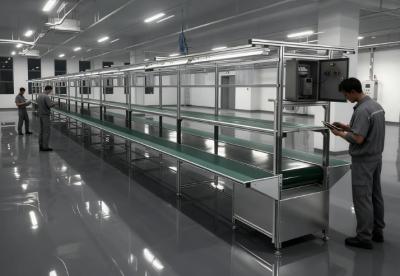 China Industrial-grade stainless steel anti-static belt assembly line (cleanroom type) for sale