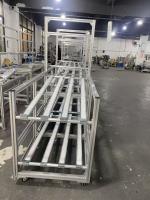 China Load-bearing Capacity 150 To 300kg Per Layer Standard Roller Conveyor Rack Shelf Featuring Aluminum Alloy Profiles Frame And Height Adjustability for sale