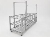 China Heavy Duty Roller Conveyor Racks with 500 kg Load Capacity and Aluminum Alloy Frame for Smooth Material Handling for sale