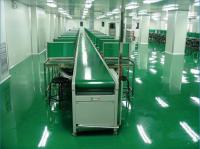 China Customized Industrial PVC Belt Conveyor Assembly Line Worktable | Modular ESD Anti-Static Conveyor System with Double-Side Workbench & Overhead Lighting for Electronics Packaging and Testing for sale