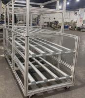 China Top Frame Multi-functional Aluminum Profile Smooth Roller Conveyor Racks Universal And Expandable Workholding Rack For The Entire Production Line for sale