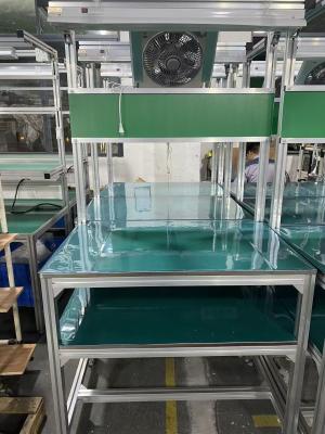 China Simple Open-type Double-layer Anti-static Aluminum Profile Workbench - Lightweight And Low-cost R&D Prototype Table for sale