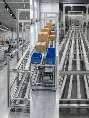 China High Efficiency Automated Production Lines with Customizable Modular Roller Conveyor Rack and Real-time Monitoring for sale