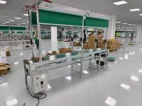 China Assembly Line Belt Conveyor Designed with Integrated Lighting Frame and Independent Control Unit for Electronics Assembly and Packaging for sale