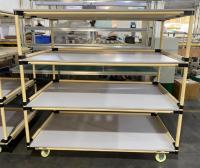 China Four-layer Lean Pipe Flat Material Turnover Vehicle | Large-batch Material Storage And Transfer Equipment In The Workshop for sale