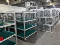China Modular Aluminum Profile ESD Workbench with Adjustable Feet and Anti-Static Tabletop for Clean Rooms for sale