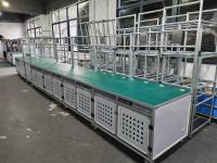 China Modular Aluminum Profile ESD Workbench with Adjustable Feet and Anti-Static Tabletop for Clean Rooms for sale