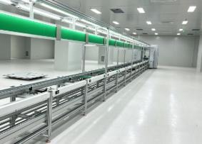 China Clean Room Double Speed Chain Conveyor Line Custom Automated Assembly Production Line For New Energy Battery Pack 3C Electronics Medical Equipment for sale