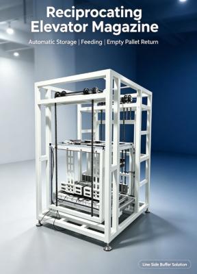 China Automatic Tooling Plate Vertical Lifter | Pallet Buffer Elevator for Assembly Production Line for sale