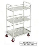 China KTD-T-010 Insert Cart Ⅲ | SUS304 & 201 Stainless Steel PCB Storage Trolley, 100kg Load Capacity For Plating Dry Film ENIG Process for sale