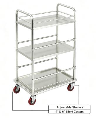 China KTD-T-010 Insert Cart Ⅲ | SUS304 & 201 Stainless Steel PCB Storage Trolley, 100kg Load Capacity For Plating Dry Film ENIG Process for sale