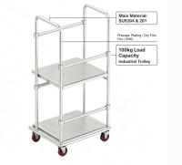 China KTD-T-010 Insert Cart Ⅲ | SUS304 & 201 Stainless Steel PCB Storage Trolley, 100kg Load Capacity For Plating Dry Film ENIG Process for sale