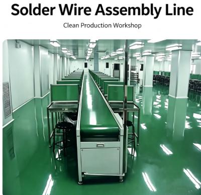 China Antistatic PVC Belt Soldering Assembly Line | Clean Room Electronic PCB Assembly Conveyor Line for sale