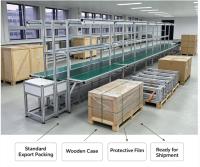 China ESD Anti-Static Belt Conveyor Assembly Line with Aluminum Frame for Electronic Workshop for sale