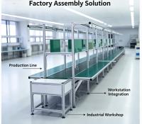 China ESD Anti-Static Belt Conveyor Assembly Line with Aluminum Frame for Electronic Workshop for sale