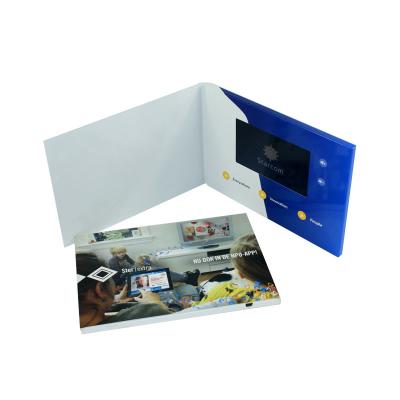 China 7 inch LCD video brochure with custom print design for video mailing marketing for sale