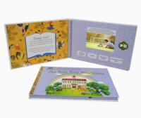 China Hard cover digital video brochure 7 inch LCD video in print for company marketing for sale