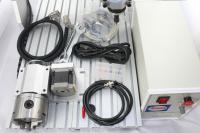 China AMAN 3020 4-Axis Desktop CNC Engraving Machine 300x200mm 200W Spindle for Wood Plastic Metal for sale