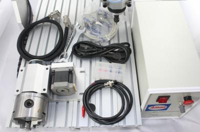 China AMAN 3020 4-Axis Desktop CNC Engraving Machine 300x200mm 200W Spindle for Wood Plastic Metal for sale
