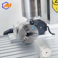 China 3040 4-Axis CNC Router Engraving Machine with 800W Spindle and 300x400x80mm Work Area for Granite and Metal for sale
