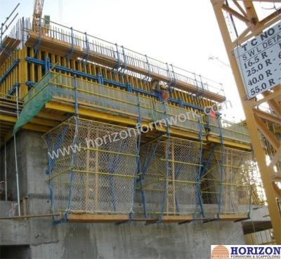 China Crane Dependent Climbing Formwork System CB240 for High Rise Core Wall Construction 5.4m Height for sale