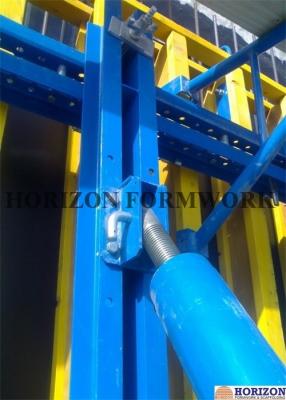 China Q235 Steel Channel Single Sided Wall Formwork with Telescopic Brace for Retaining Walls Up to 3.3m for sale