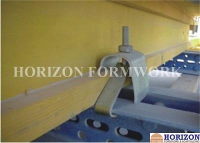 China Galvanized Pressed Steel Flange Clamp for H20 Beam to Steel Waling 120mm Width for sale